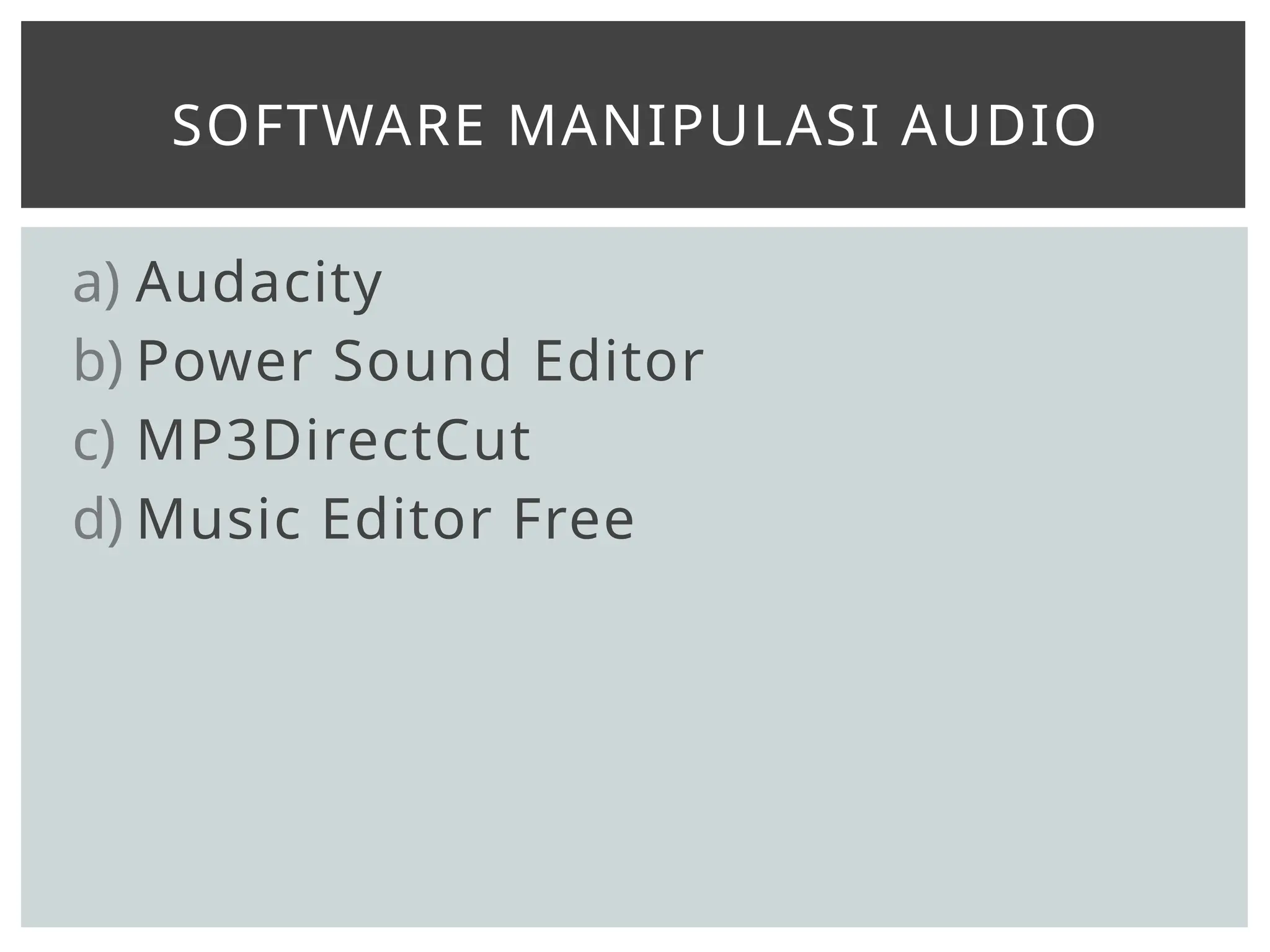 MATERI AJAR AUDIO MULTIMEDIA KELAS XII MM | PPTX