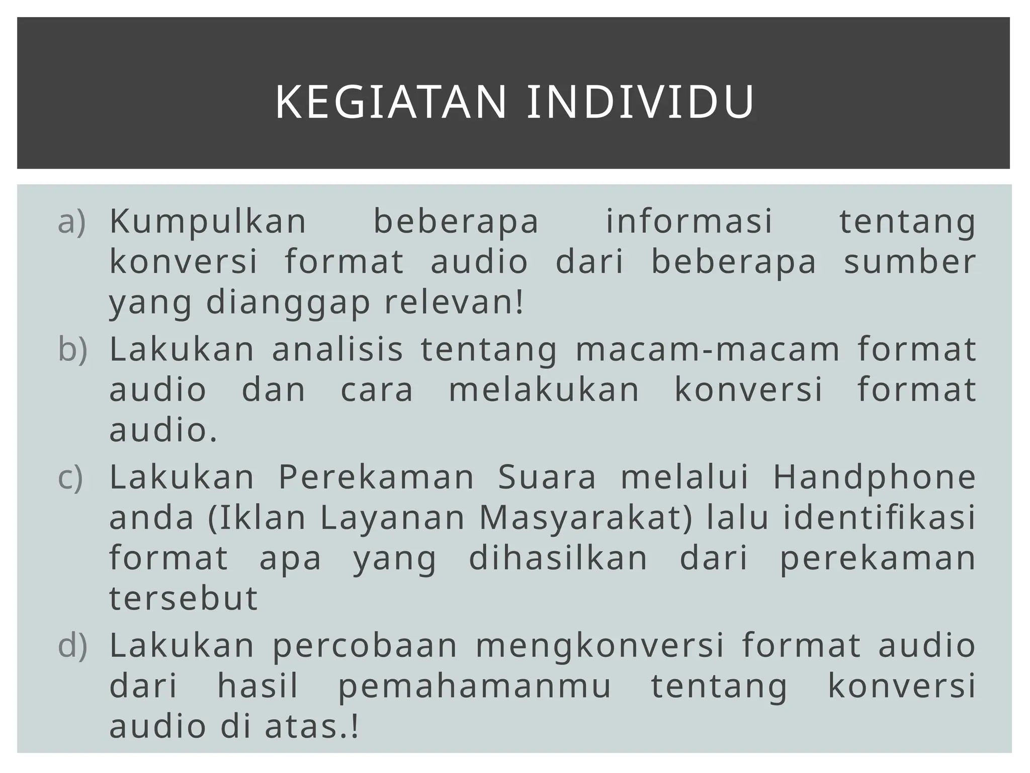 MATERI AJAR AUDIO MULTIMEDIA KELAS XII MM | PPTX