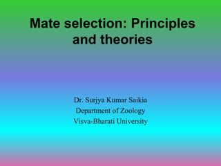 Mate selection: Principles and theories | PDF