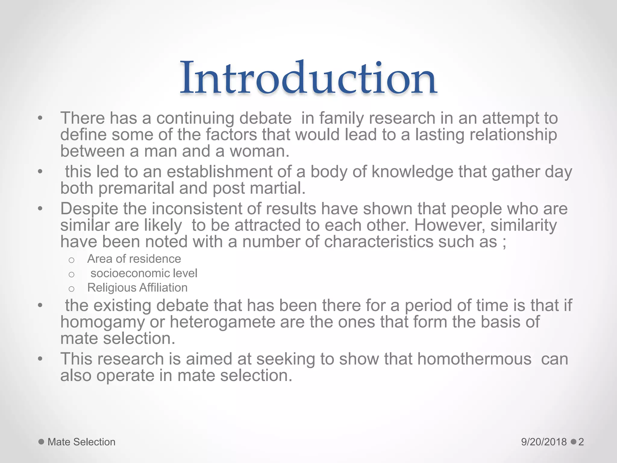 Mate selection Process a research Timeline | PPTX | Dating | Family and Relationships