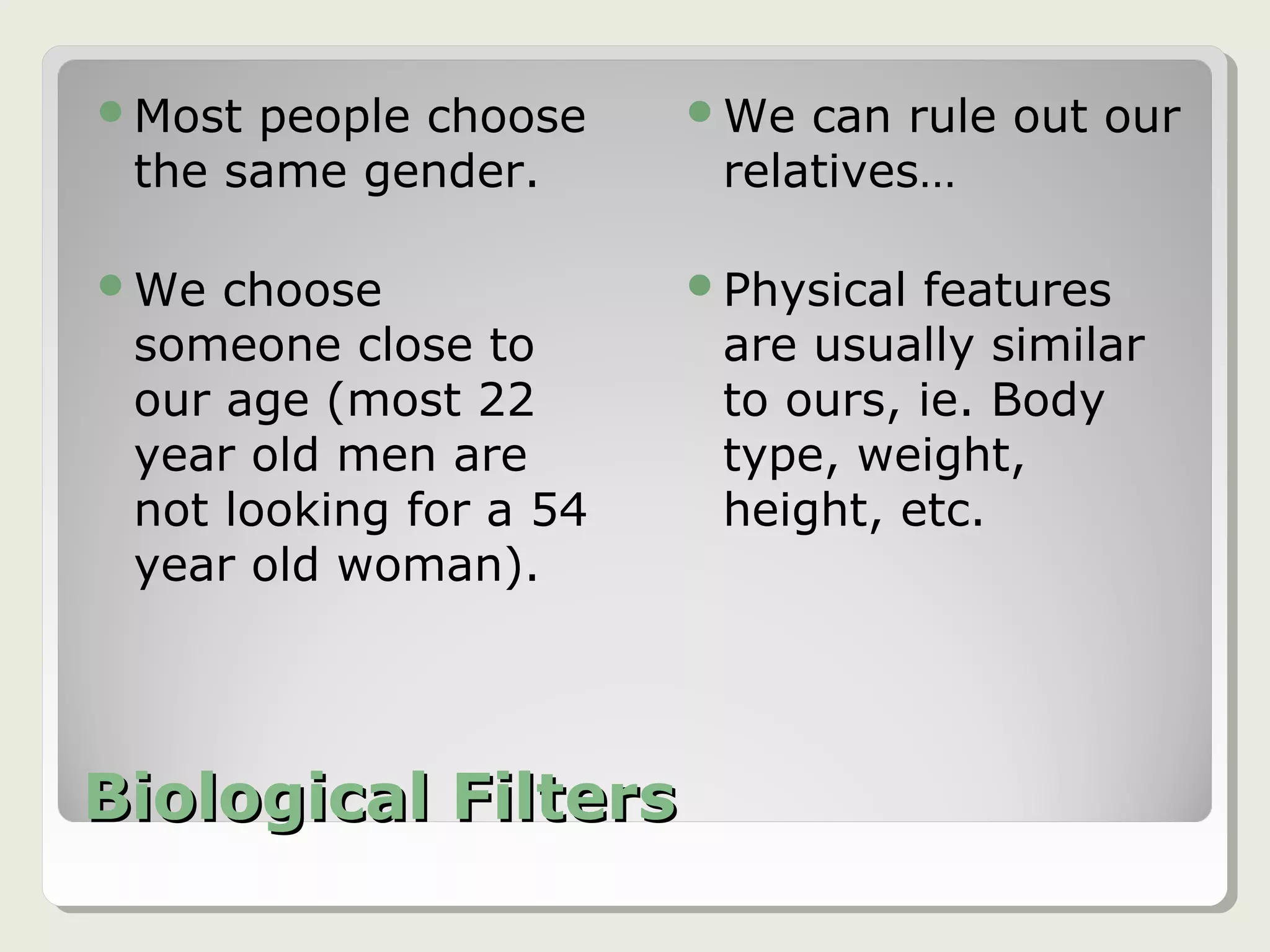 Mate selection power_point | PPT