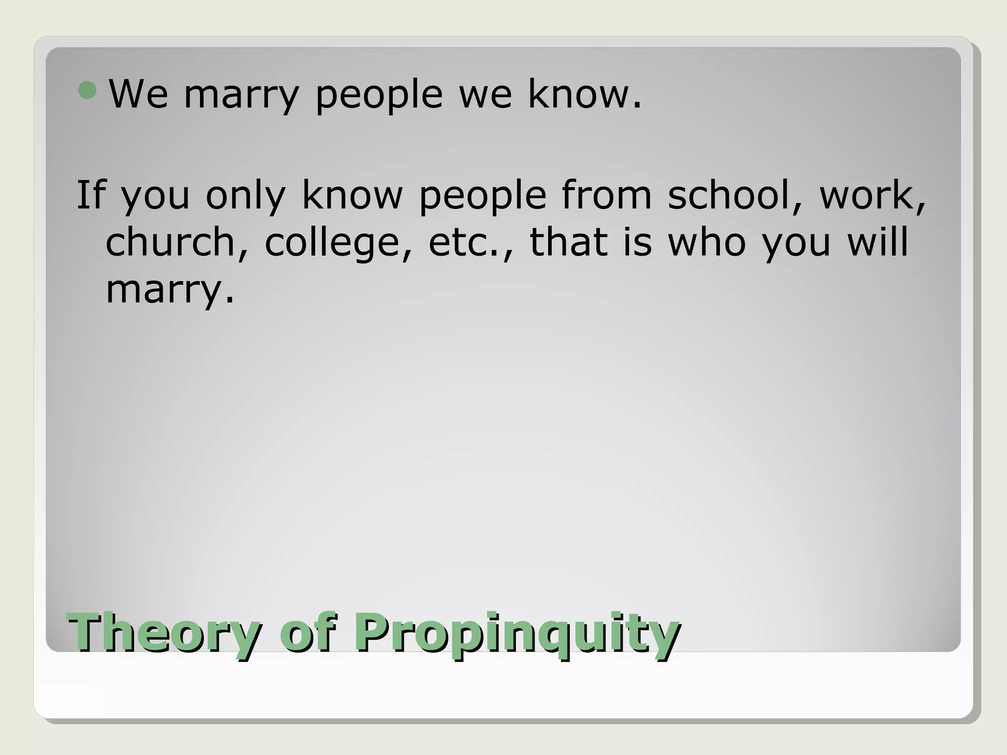 Mate selection power_point | PPT