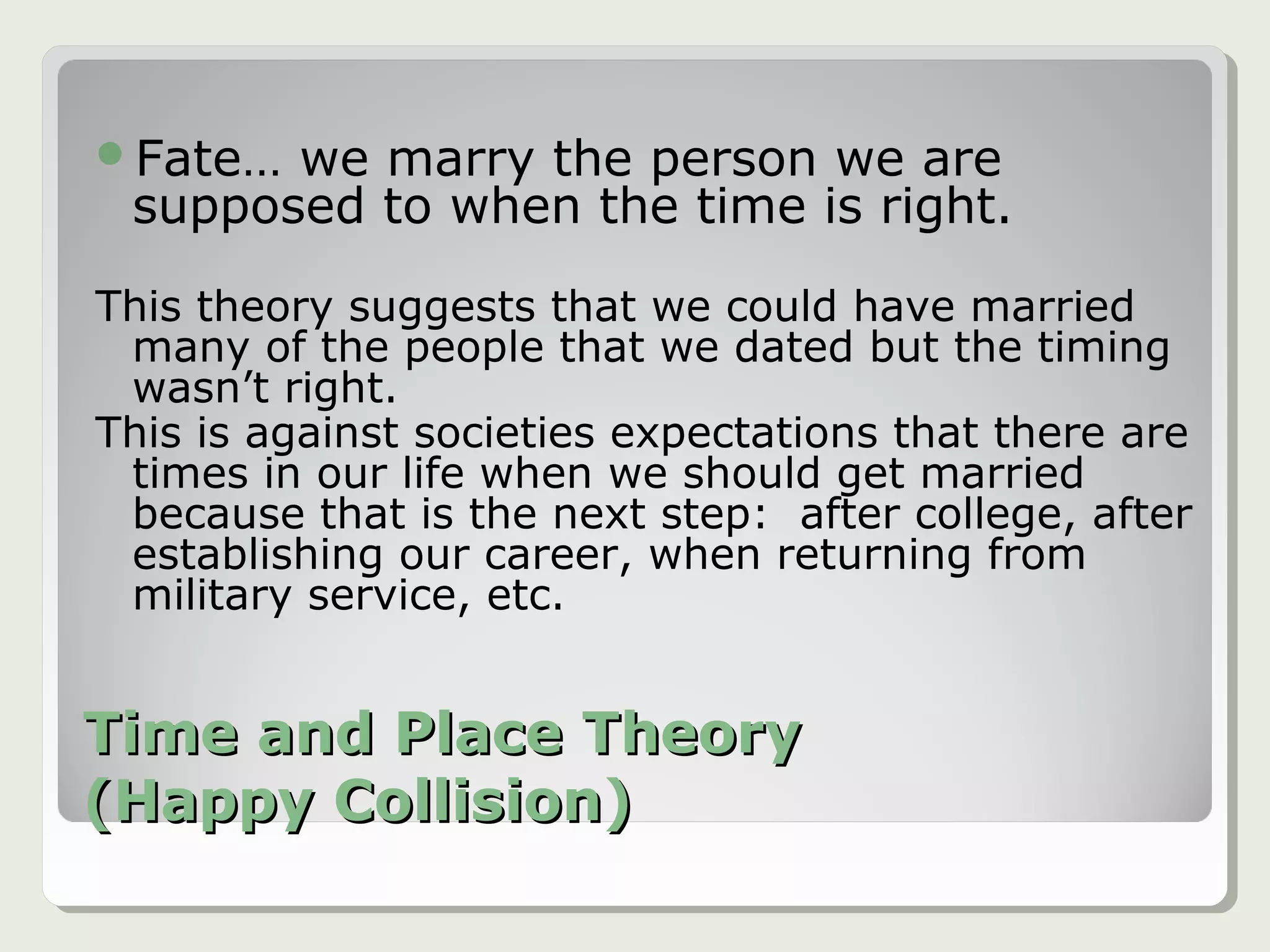 Mate selection power_point | PPT