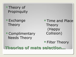 Mate selection power_point | PPT