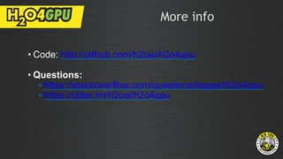 An Introduction to H2O4GPU | PPTX