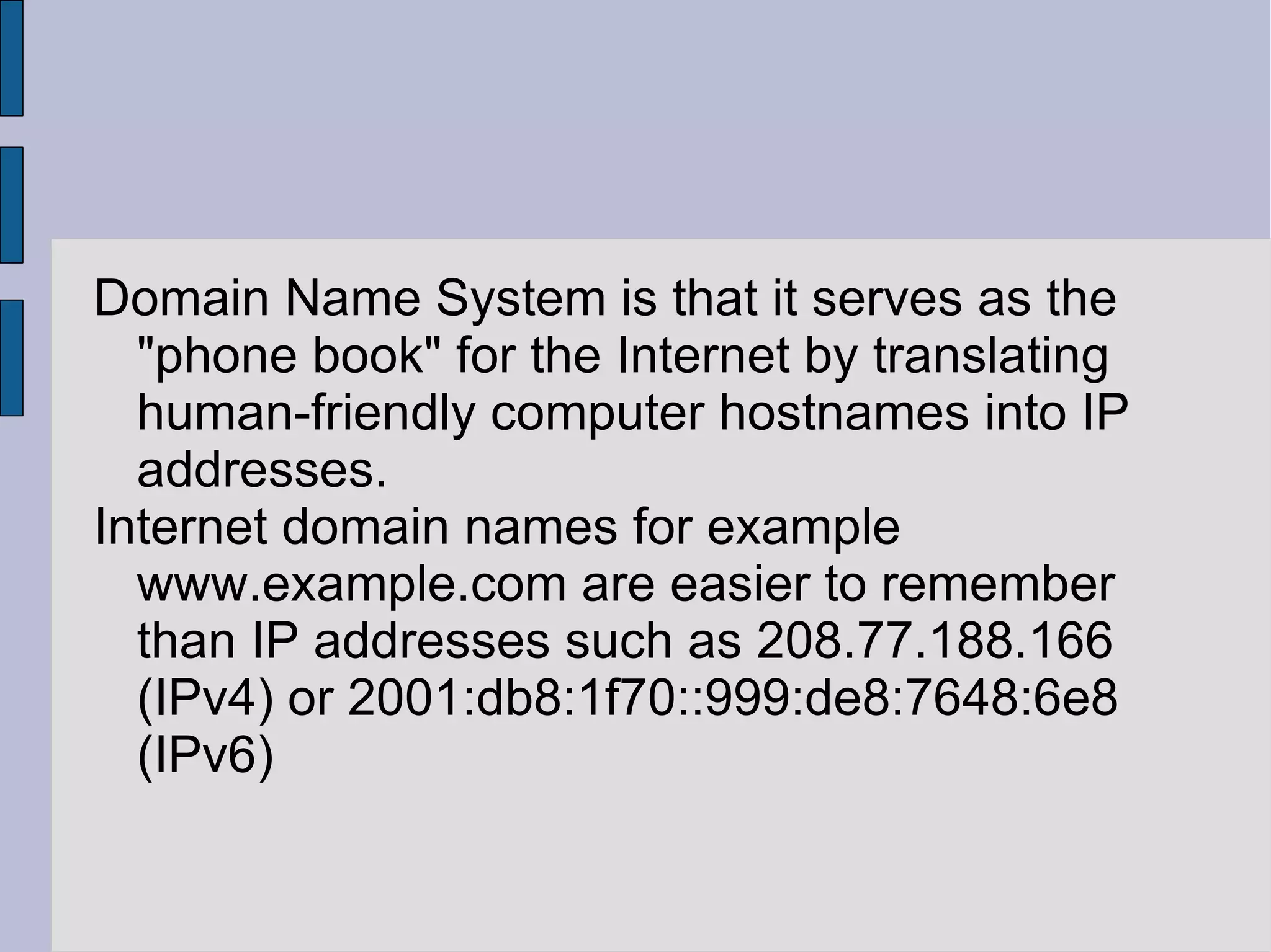 DNS presentation | PPT