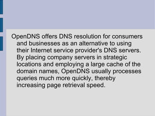 DNS presentation | PPT | Computer Networking | Computing