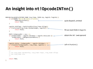 Mateusz 'j00ru' Jurczyk - Windows Kernel Trap Handler and NTVDM ...