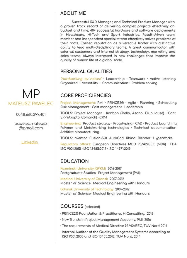 CV_ 2020 | PDF | Business | Business and Finance