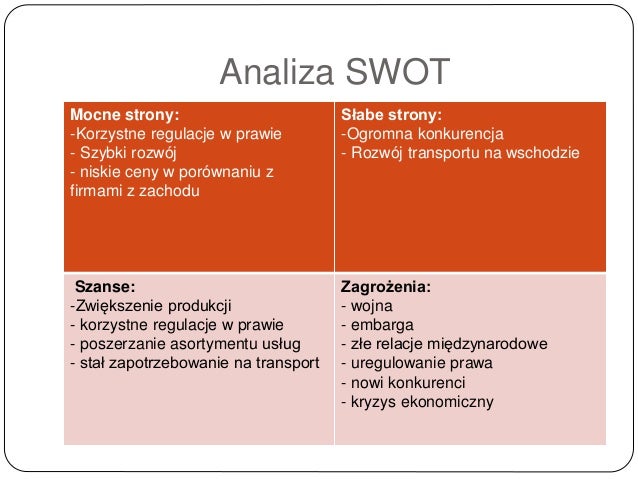Analiza Swot