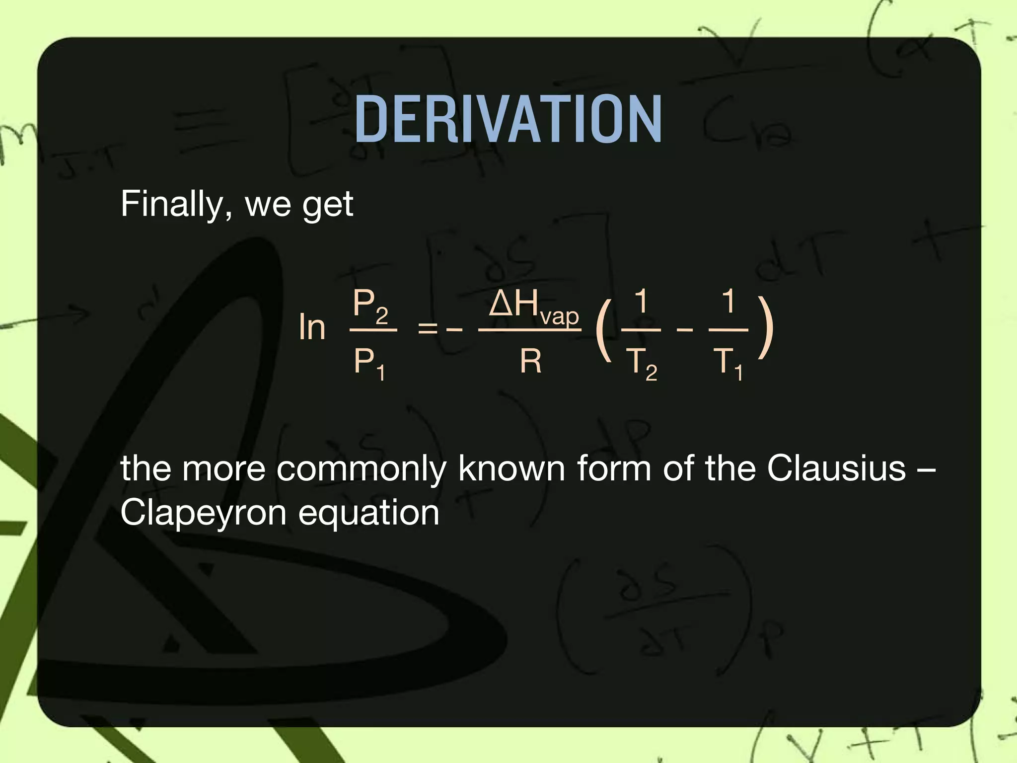 Clausius - Clapeyron Equation | PDF