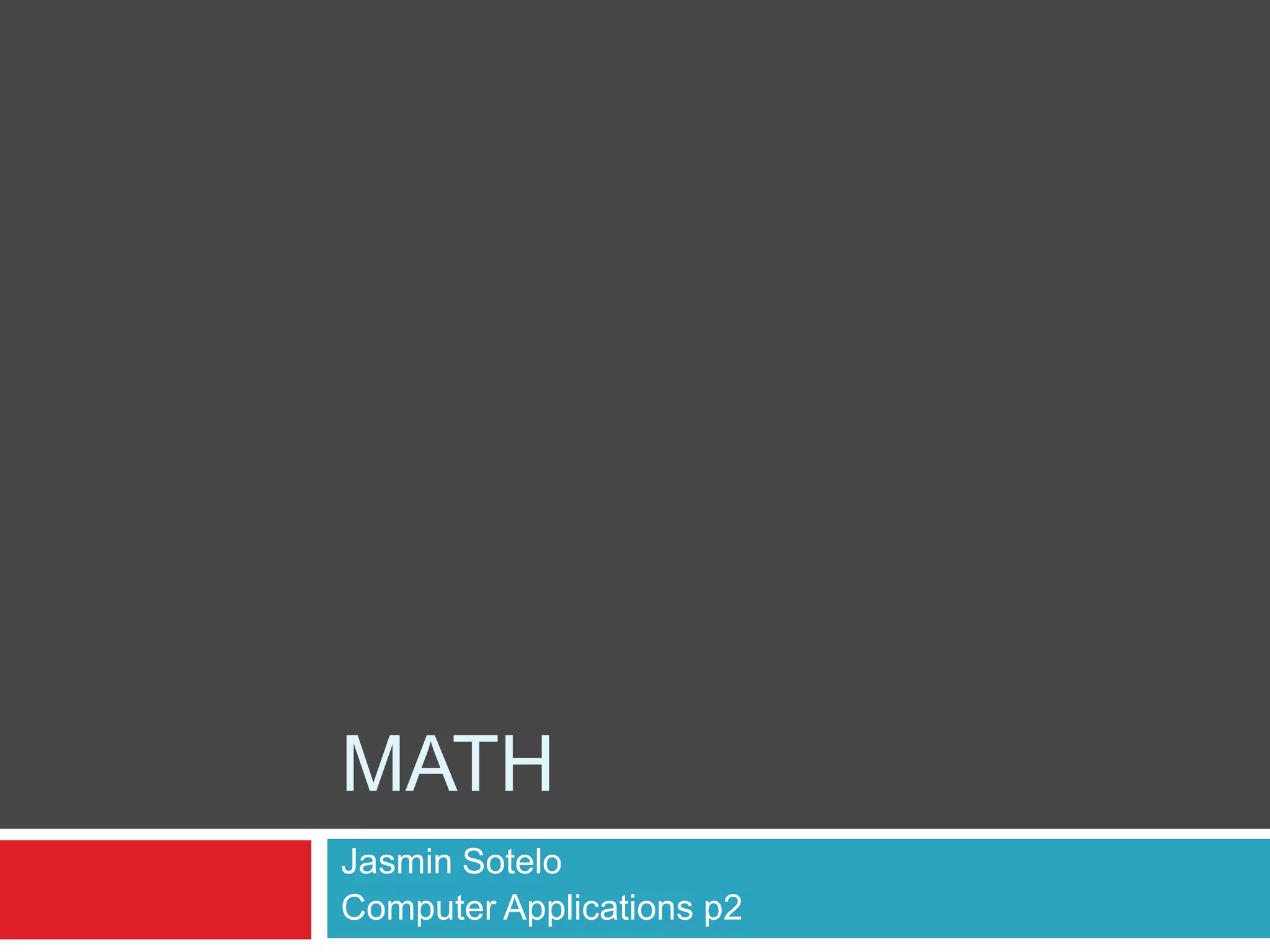 Math | PPT