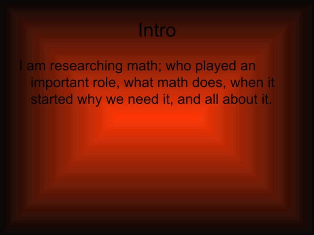 A World Without Math by Damien | PPT