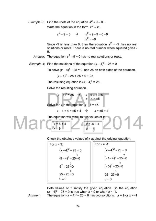 K TO 12 GRADE 9 LEARNER’S MATERIAL IN MATHEMATICS | PDF