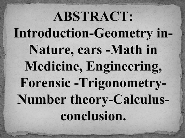 math in daily life | PPT