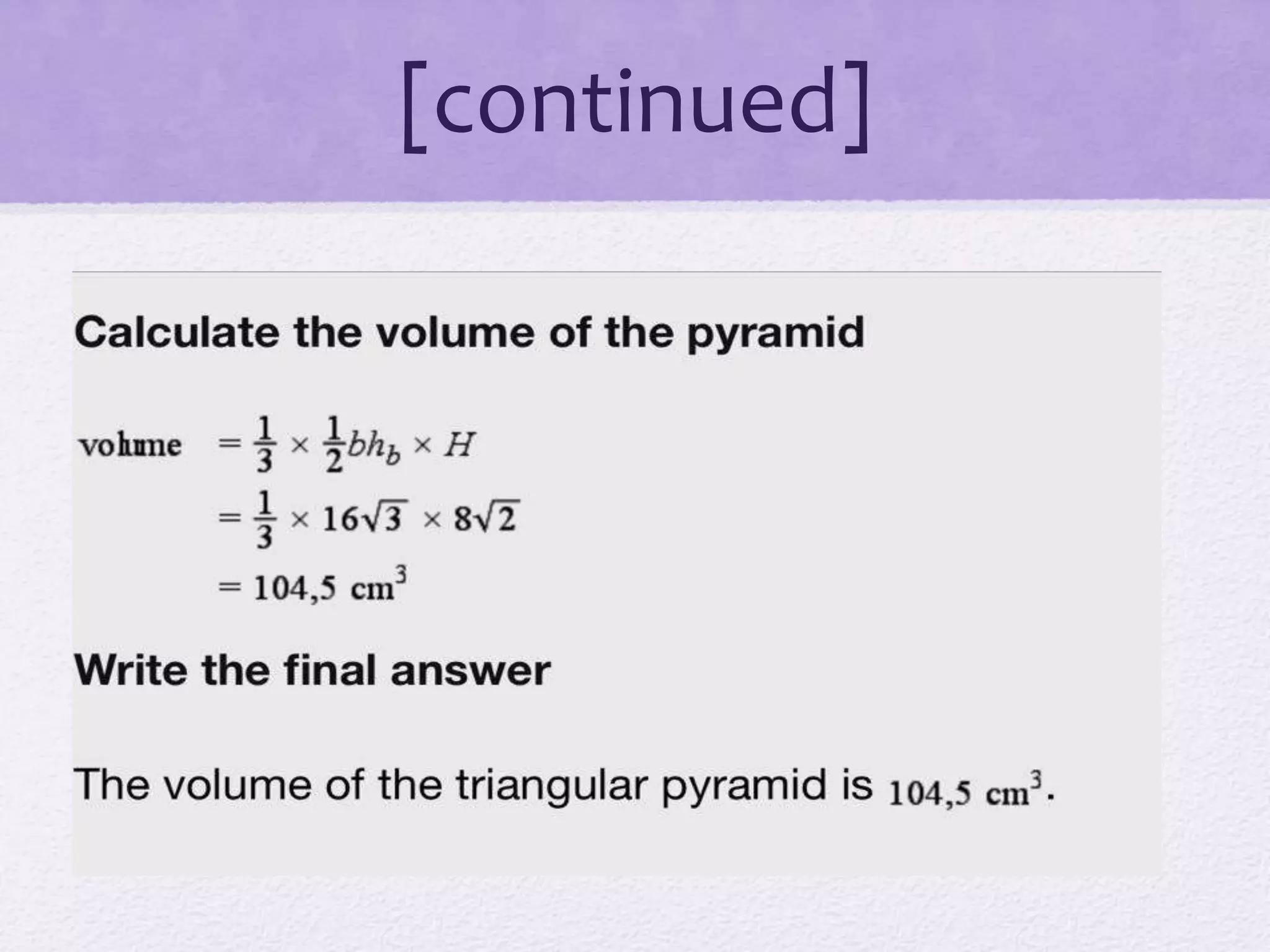 Maths pyramid | PPTX