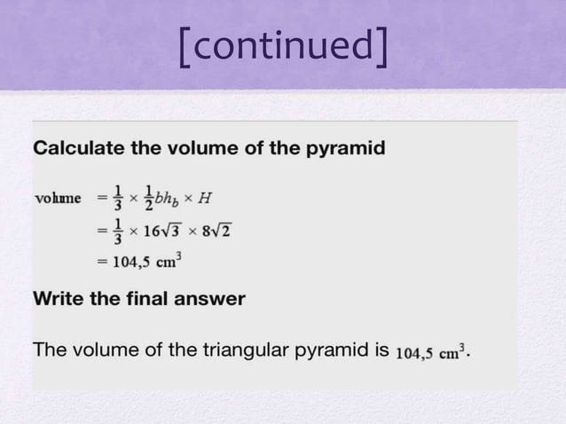 Maths pyramid | PPTX