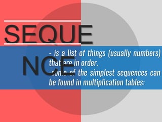 Sequences and Arithmetic Sequences | PPT