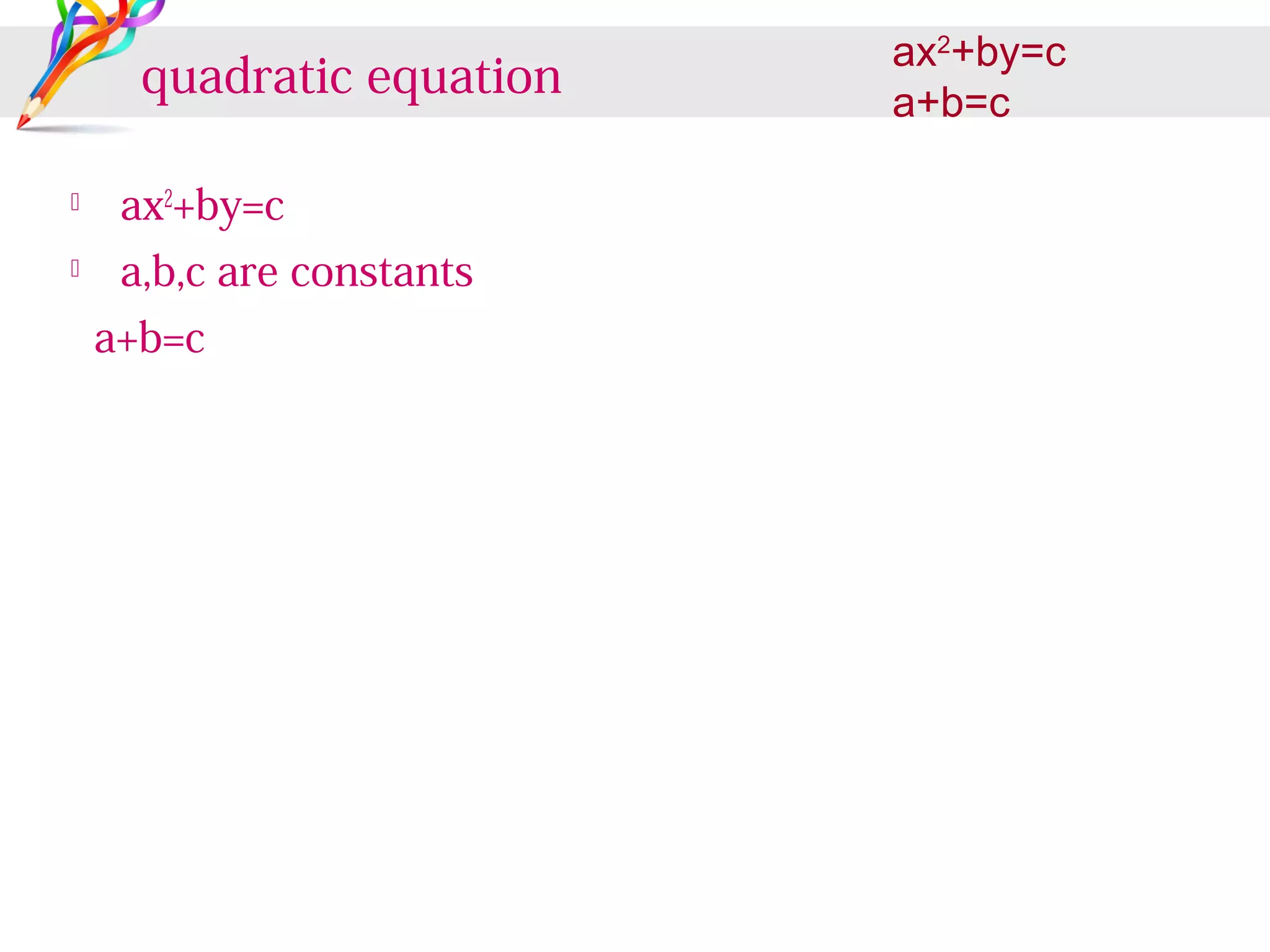 Math graphing quatratic equation | PPT