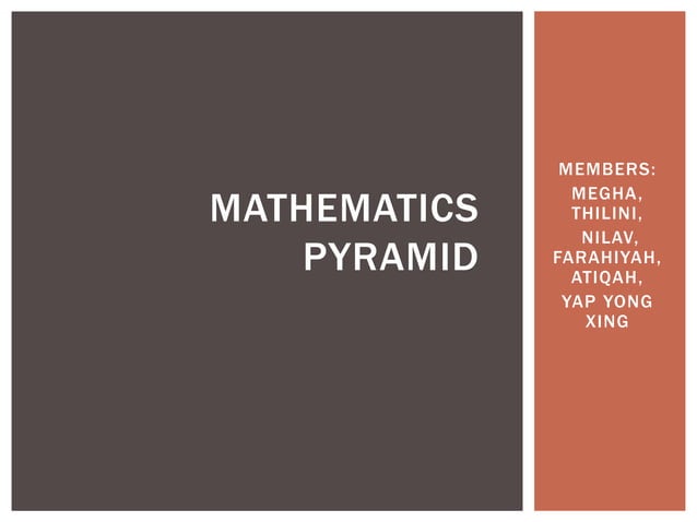 Math PYRAMIDS | PPTX