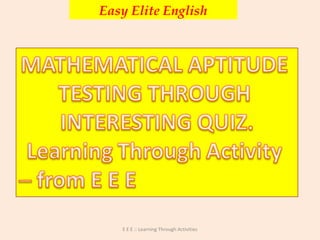 Math Quiz for Middle & Junior GradeGrade | PPS