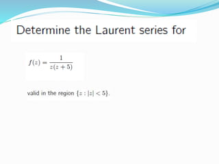 Laurent Series ........ By Muhammad Umer | PPTX