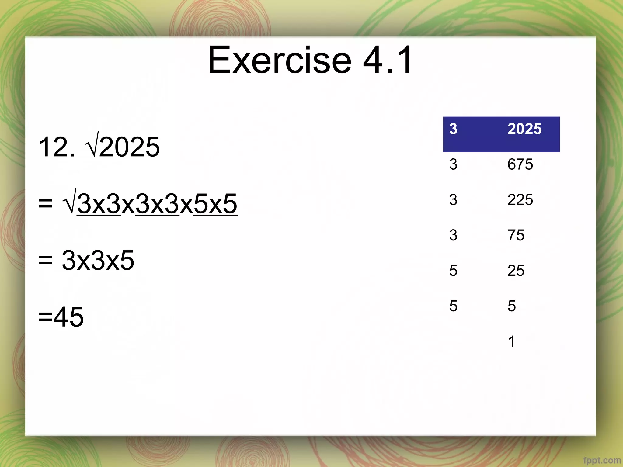 Square root in mathematics | PPT
