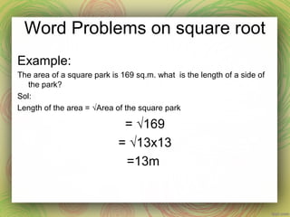 Square root in mathematics | PPT