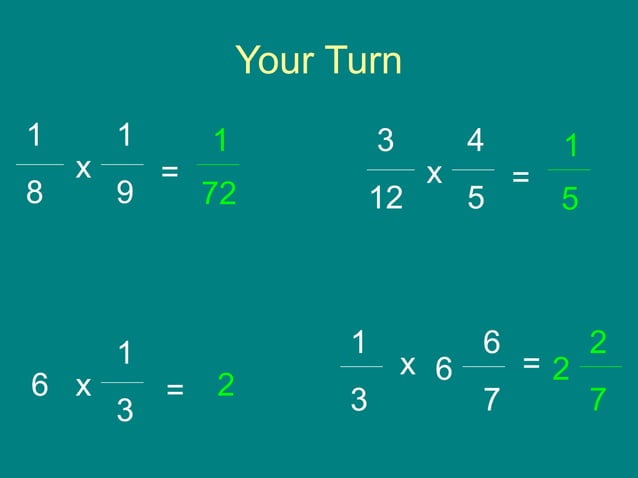 MATHEMATICS - FRACTION LESSON for PUPILS | PPT