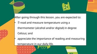 MATH 5 reading ang measuring temperature | PPTX