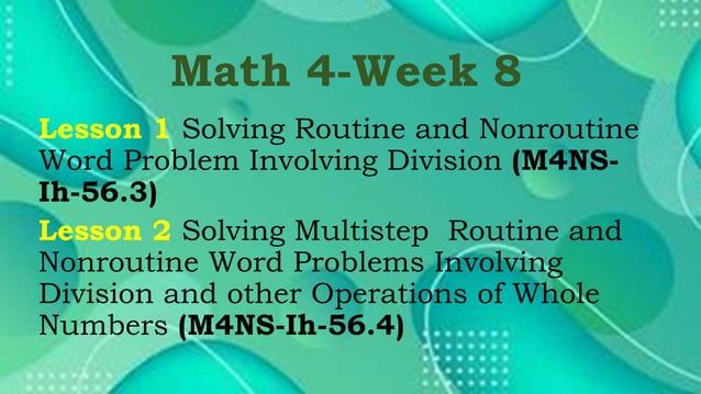 Math-4-Week-8(1).pptx | Homework and Study | Education