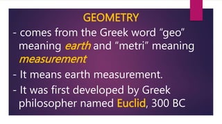 Math-7-Geometric-Terms for grade 7 4th quarter | PPTX