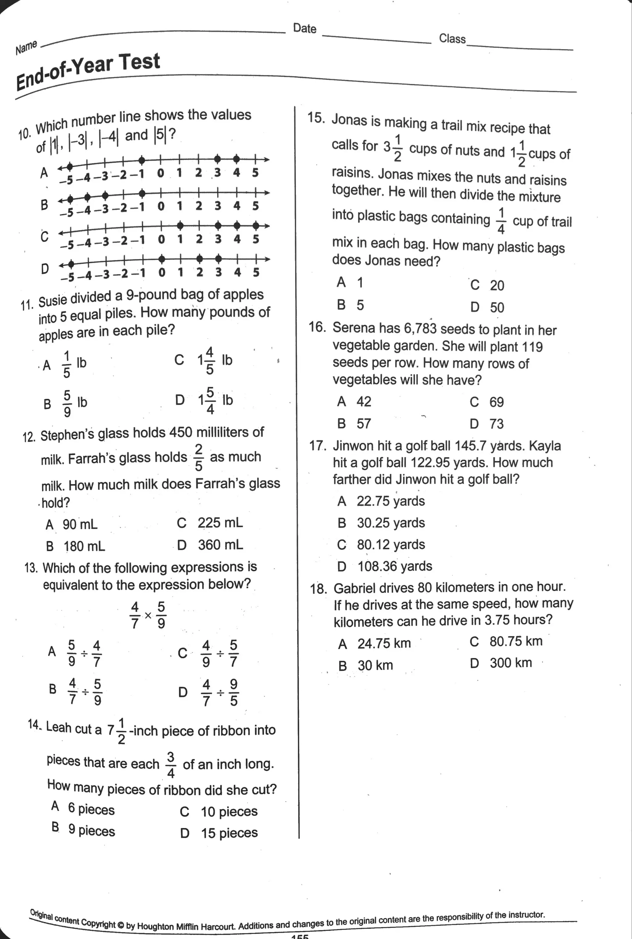 Math 7th grade summer packet | PDF