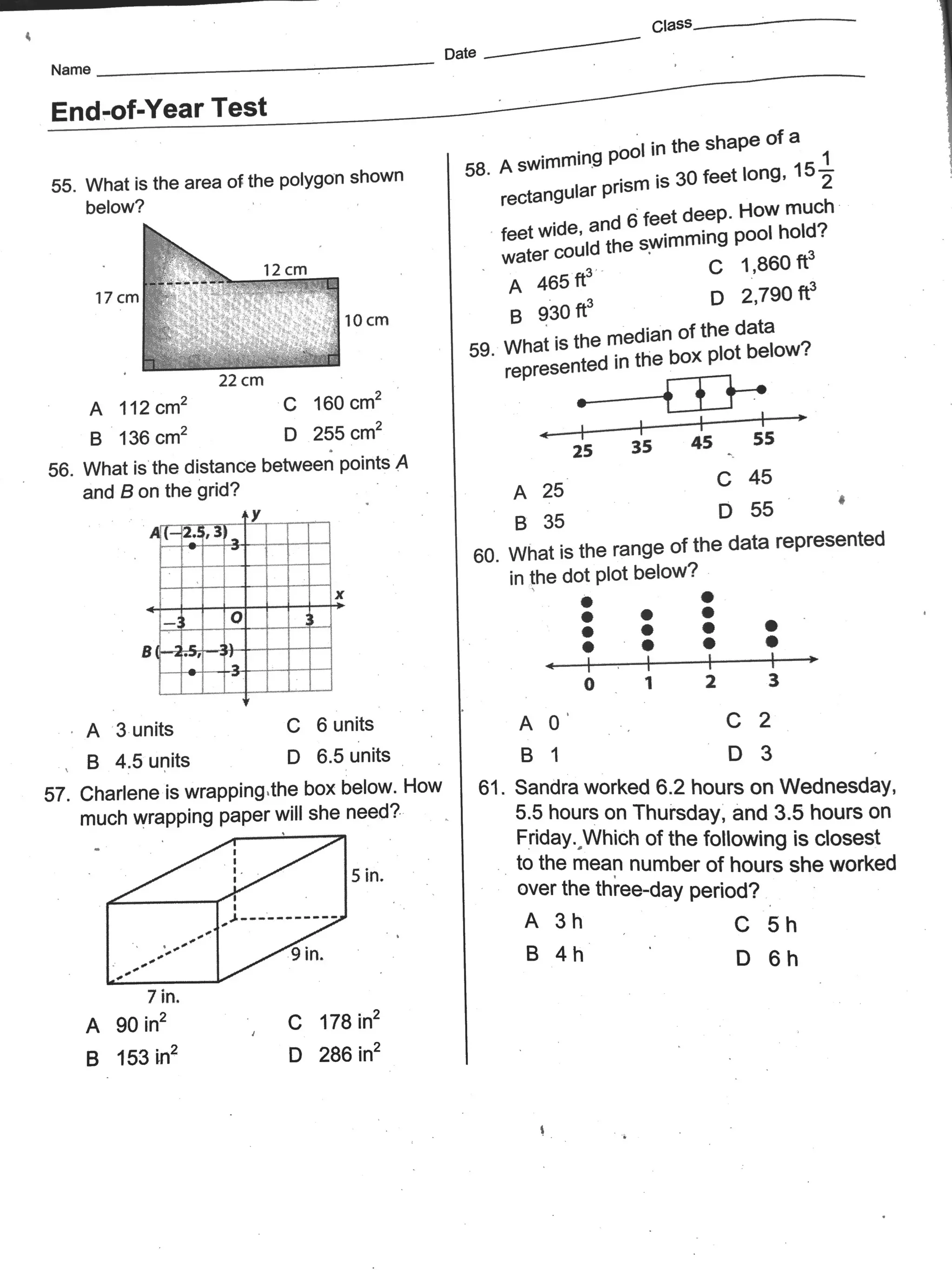 Math 7th grade summer packet | PDF