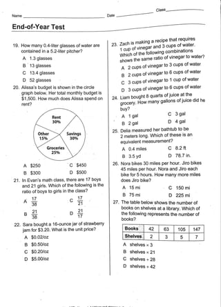 Math 7th grade summer packet | PDF