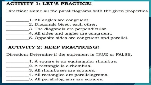 MathEMATICS -9-Special-parallelogram.pptx | Physics | Science