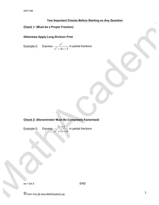Math academy-partial-fractions-notes | PDF