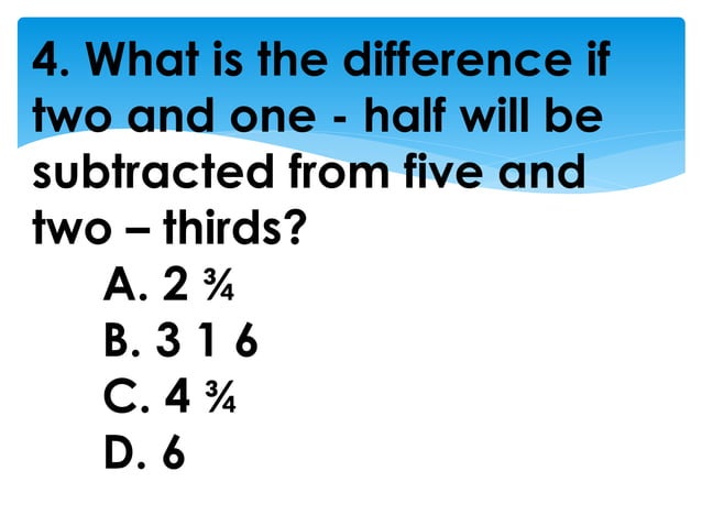 MATH-ACHIEVEMENT-TEST for Grade 5 Learners.pptx | Business Accounting ...