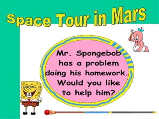 Math Activity: Space Tour in Mars | PPT