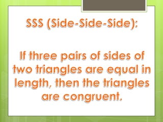 Properties Of Congruence