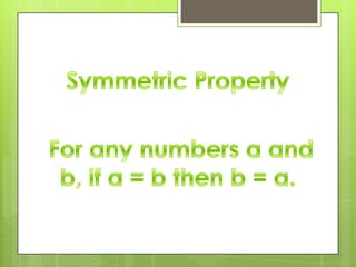 Symmetric Property Of Congruence
