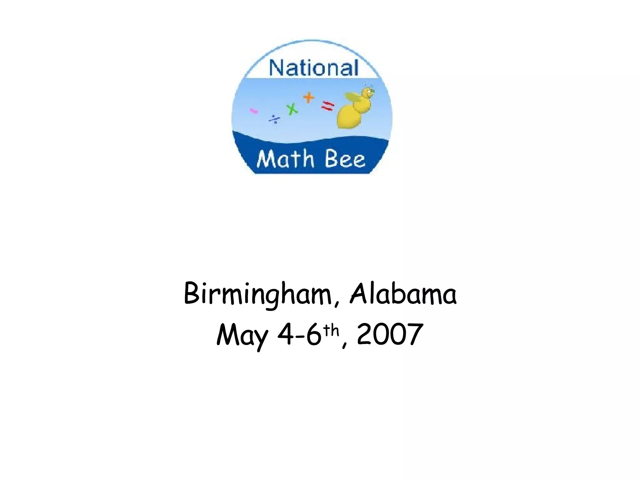 Math Bee | PPT | Sports