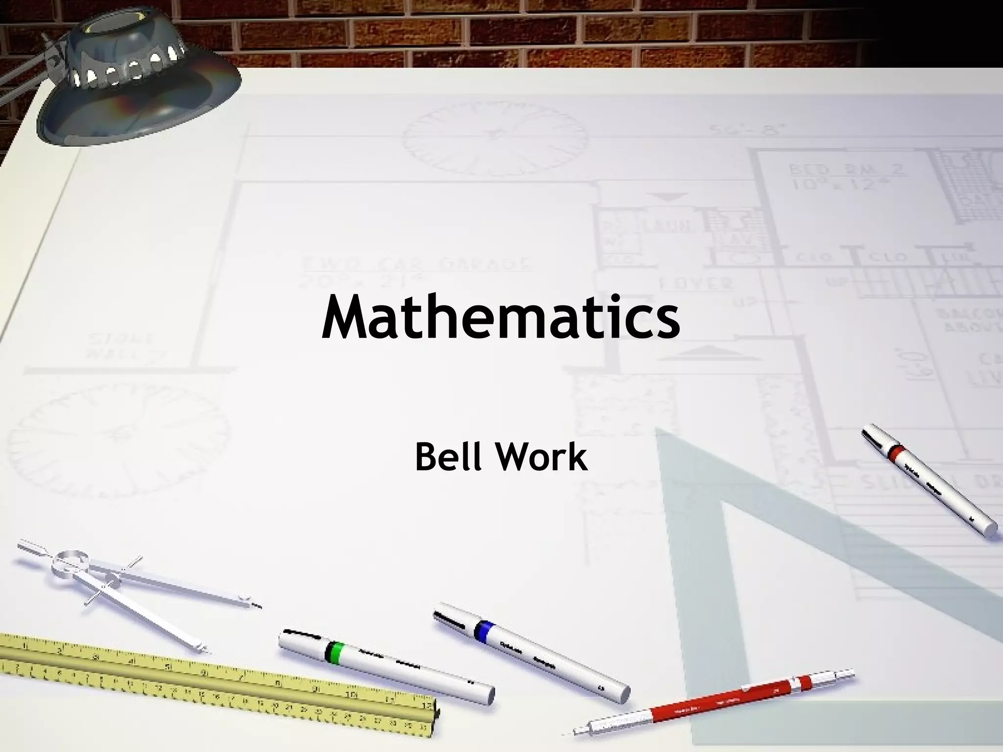 Math Bell Work Apr 11 | PPT