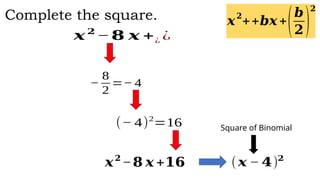 MATHEMATICS 9- COMPLETING THE SQUARE.pptx