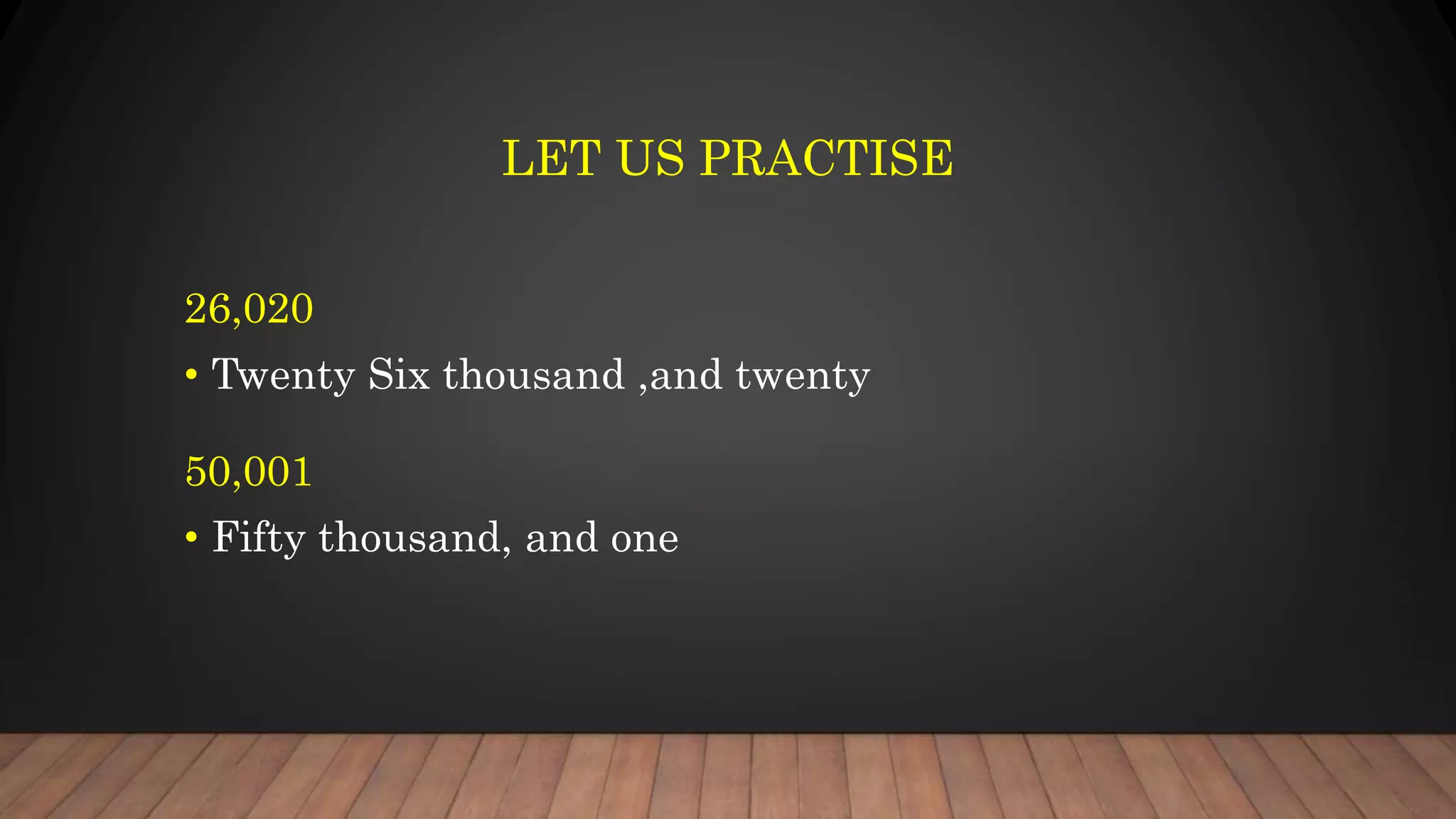 5-Digit numbers and their names | PPTX | Science