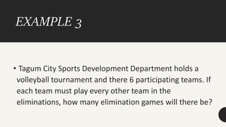 MATH 10 Solving Problems involving combination | PPTX