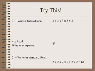 Exponents | PPT