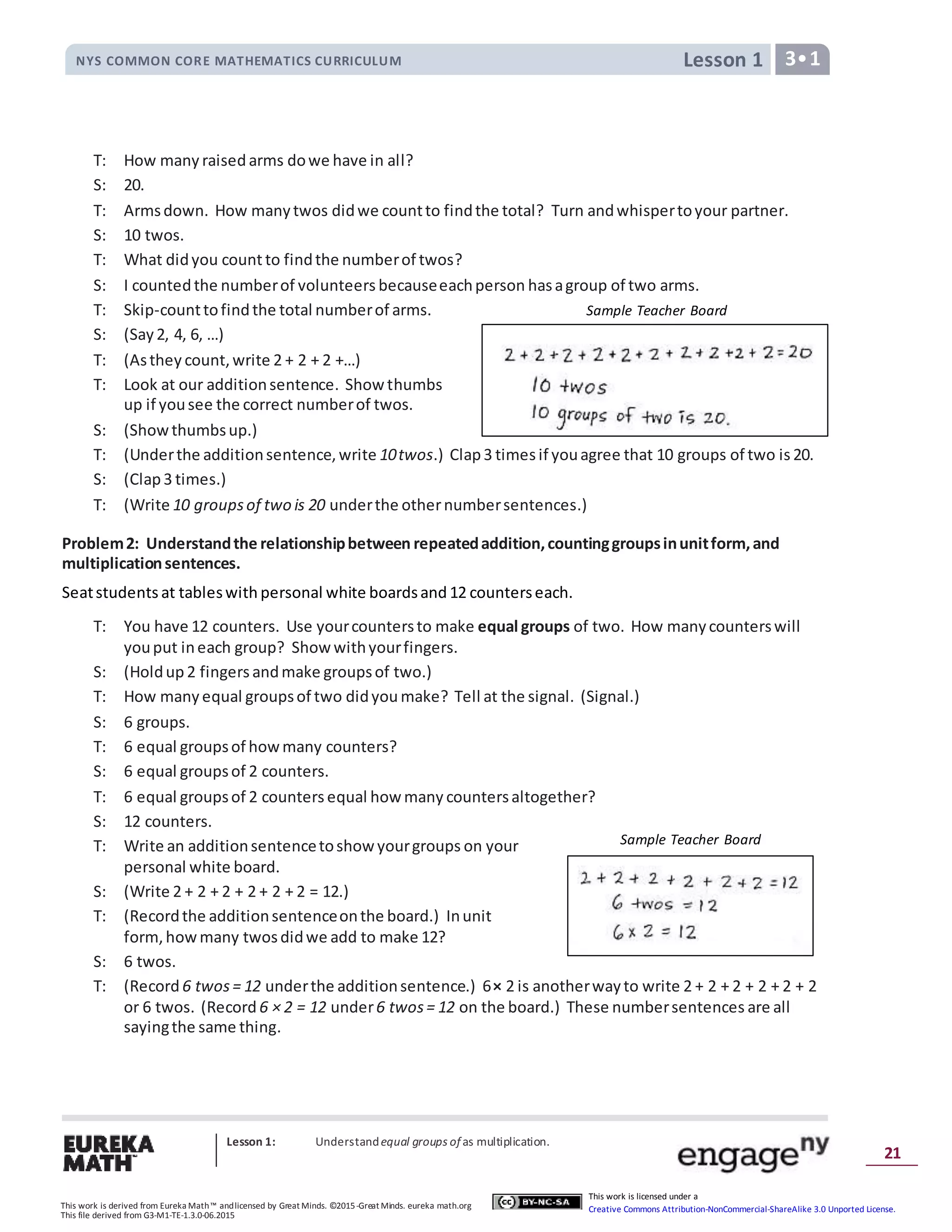 Math g3-m1-topic-a-lesson-1 | PDF
