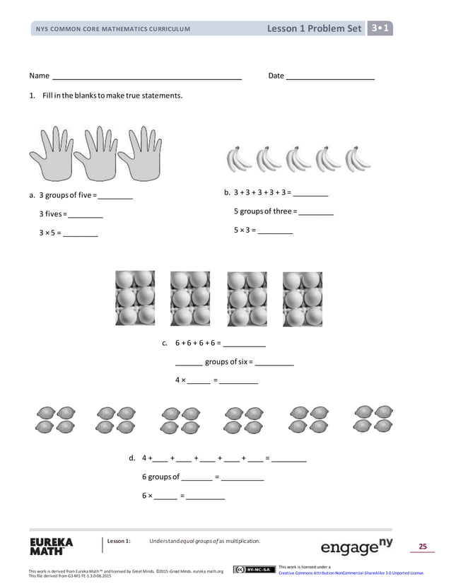 Math g3-m1-topic-a-lesson-1 | PDF