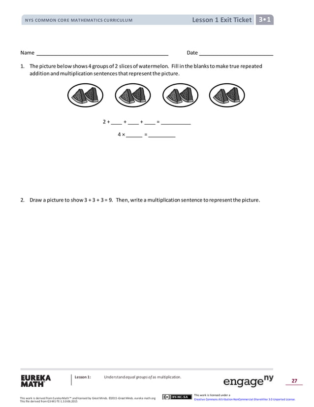 Math g3-m1-topic-a-lesson-1 | PDF